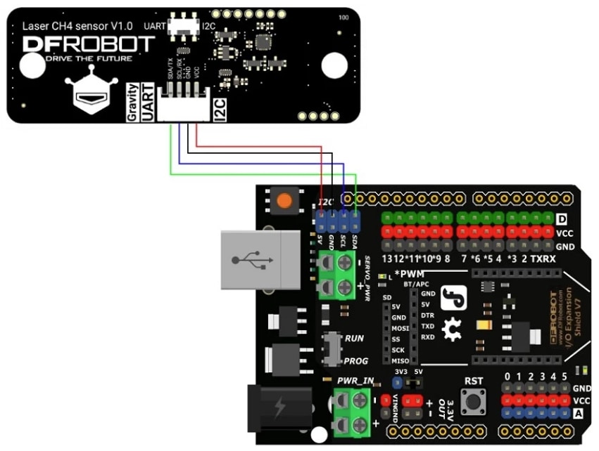Gravity Laser Quantitative Methane Sensor - DFRobot | Mouser