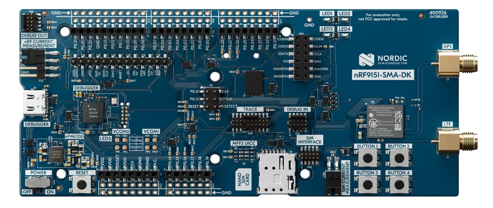 nRF9151 SMA Development Kit - Nordic | Mouser